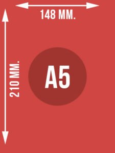 FORMAT A5 WYMIARY PAPIERU W CM, MM, PX