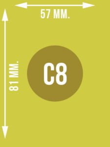 Format papieru C8 Wymiary