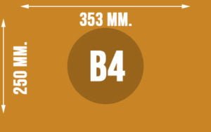 Wymiary koperty w formacie B4 - FORMATY PAPIERU - WYMIARY